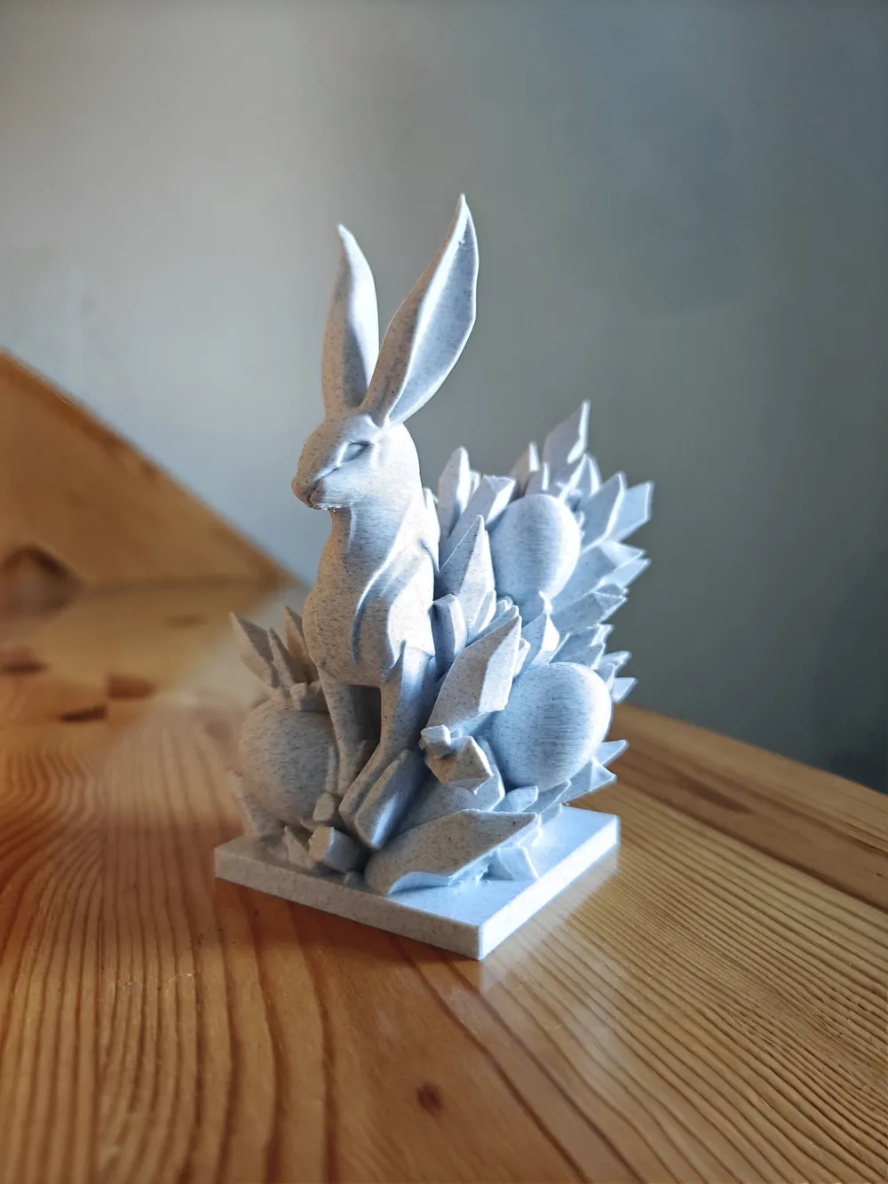 Crystal Easter Bunny Decorative 3D Print - Free 3D Print Model - MakerWorld