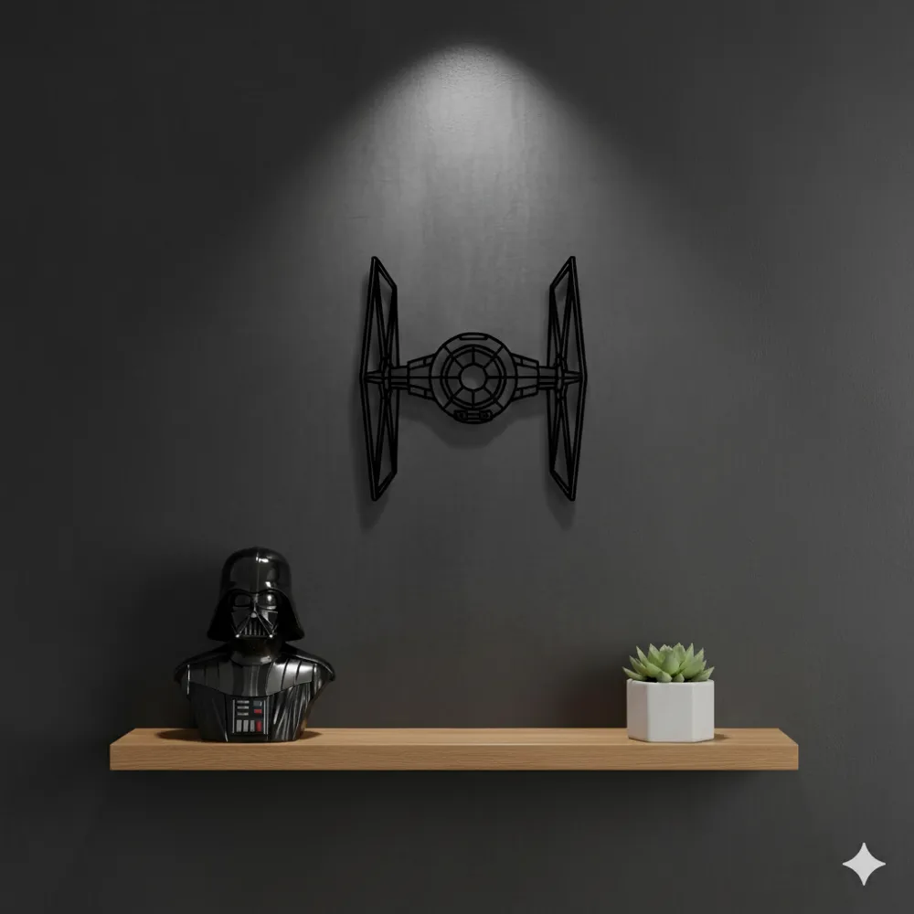 Minimalist TIE Fighter Wall Art / Star Wars by Axis3D MakerWorld ...