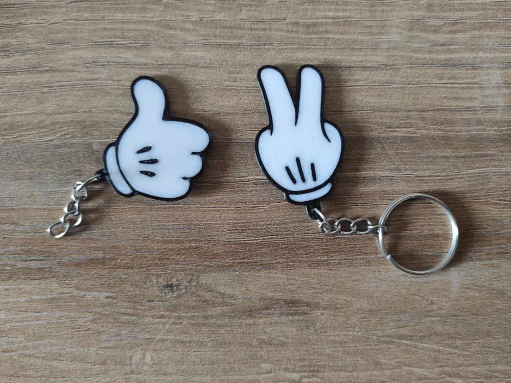 Mickey Mouse Hands keychains by OrangeSs - MakerWorld