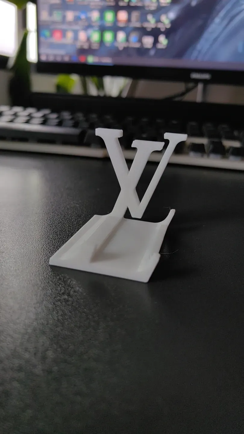LV!!! Phone stand, A1mini direct printing (9g filament version) by diy ...