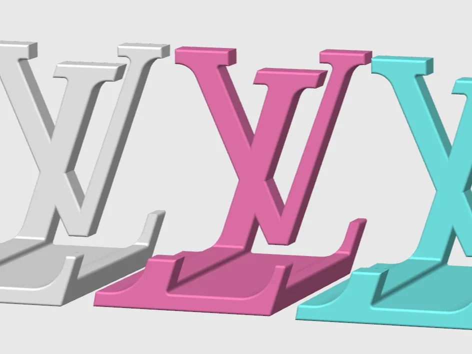 LV!!! Phone stand, A1mini direct printing (9g filament version) by diy ...