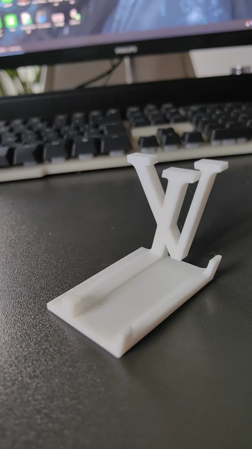 LV!!! Phone stand, A1mini direct printing (9g filament version) by diy ...