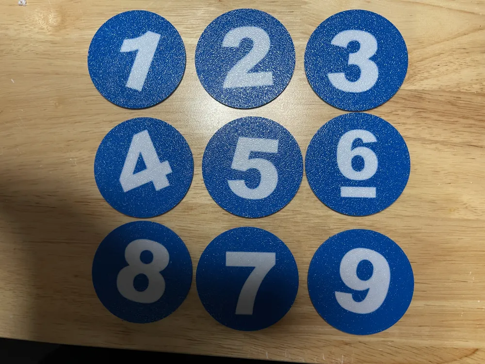 Number Discs - Free 3D Print Model - MakerWorld