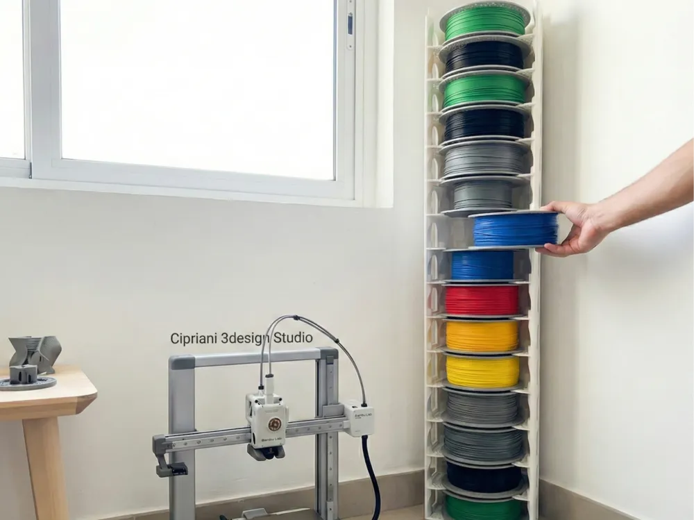 Infinity Spool Tower The Ultimate Storage Solution - Free 3D Print ...