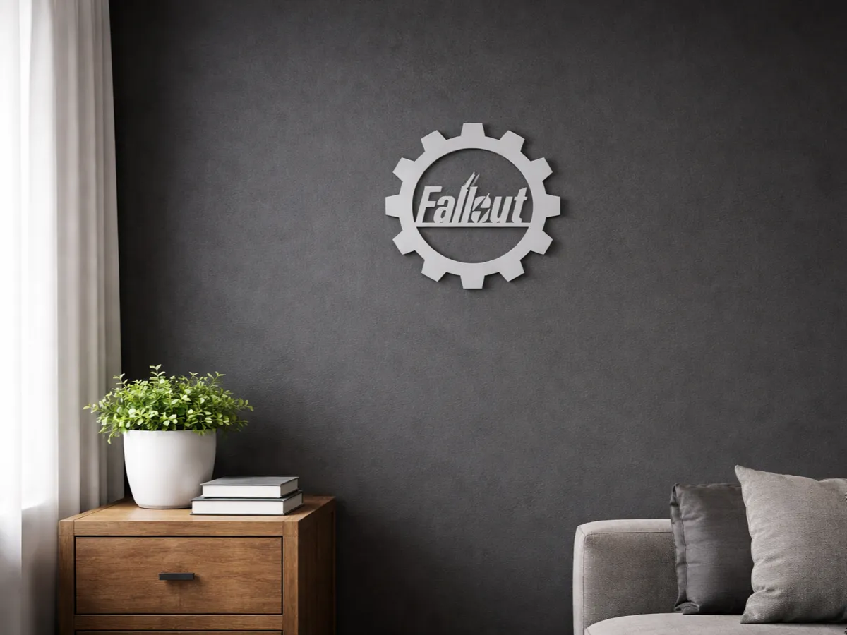 Fallout Vault logo 2D Wall Art - Gaming Decor - Free 3D Print Model ...