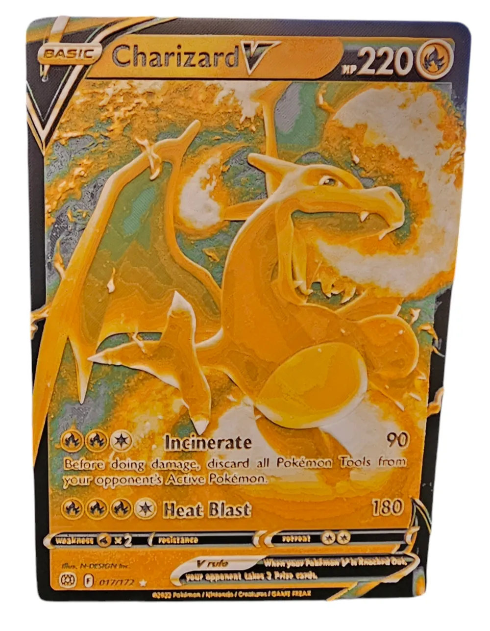 Hueforge Charizard V Card by TazzPB - MakerWorld