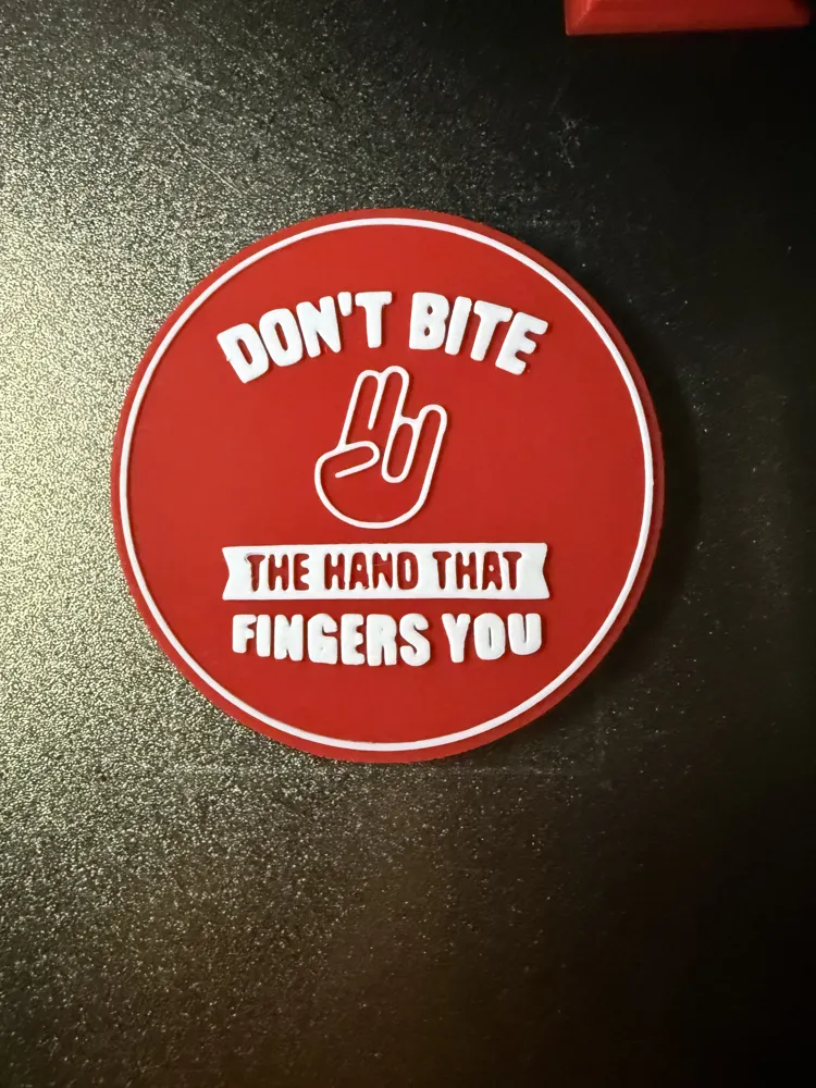 DON'T BITE THE HAND THAT FINGERS YOU - Free 3D Print Model - MakerWorld