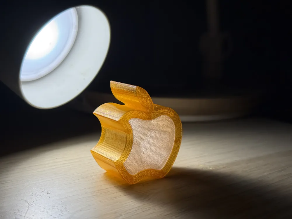 Apple Traslucent Logo - Free 3D Print Model - MakerWorld
