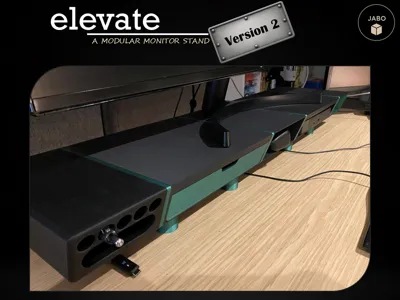 Adjustable Monitor Riser | Modular Desk Stand by JABO Designs ...