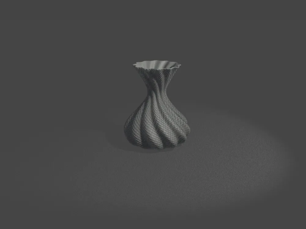 TwistMesh – decorative spiral vase - Free 3D Print Model - MakerWorld