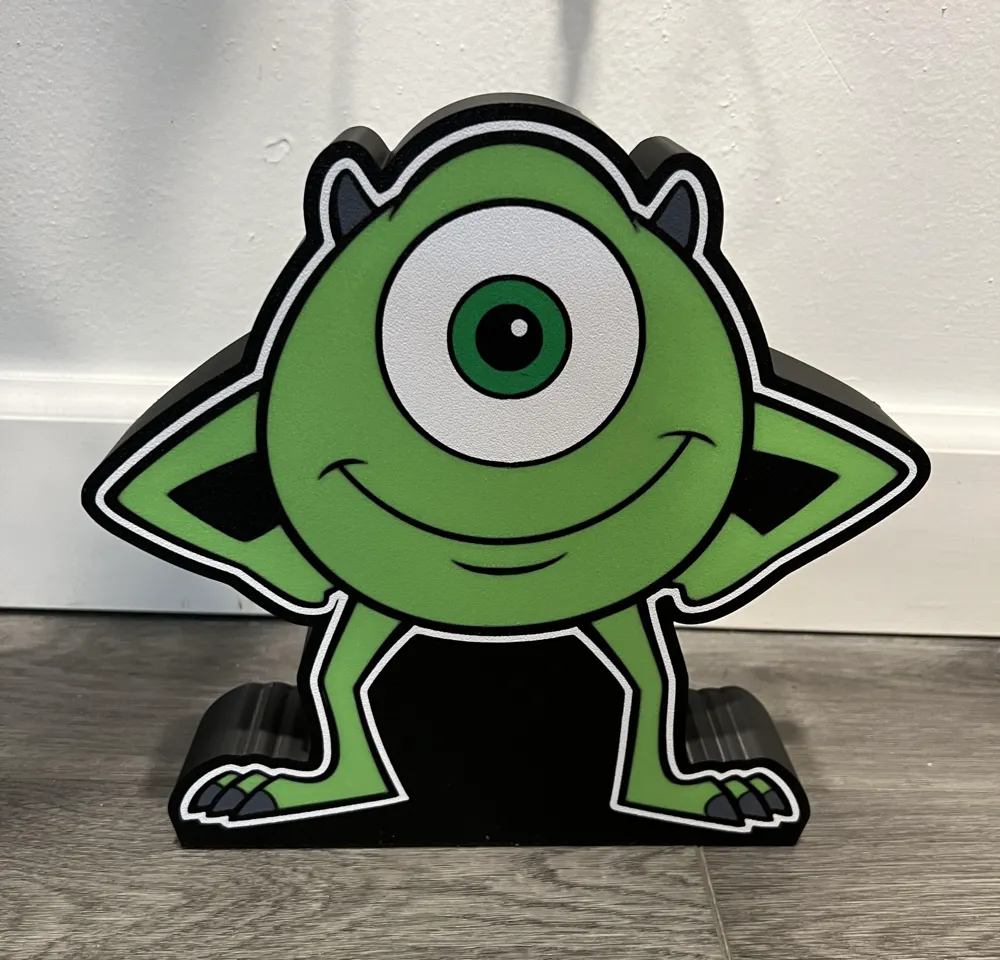 Mike Wazowski Monsters, Inc. Light Box by michaelwjerome - MakerWorld