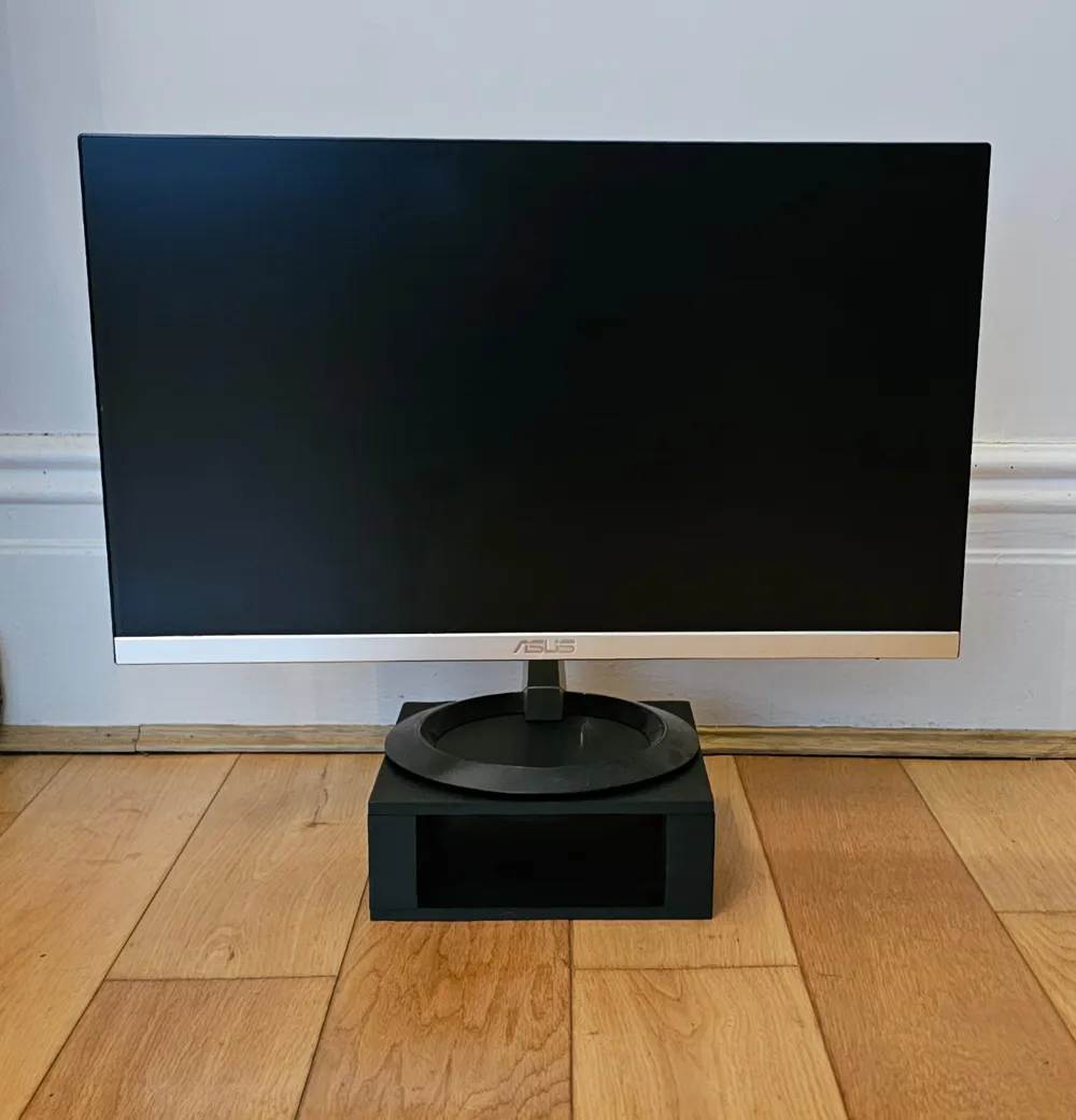 Adjustable Monitor Riser (five hights). by Golden Dad - MakerWorld