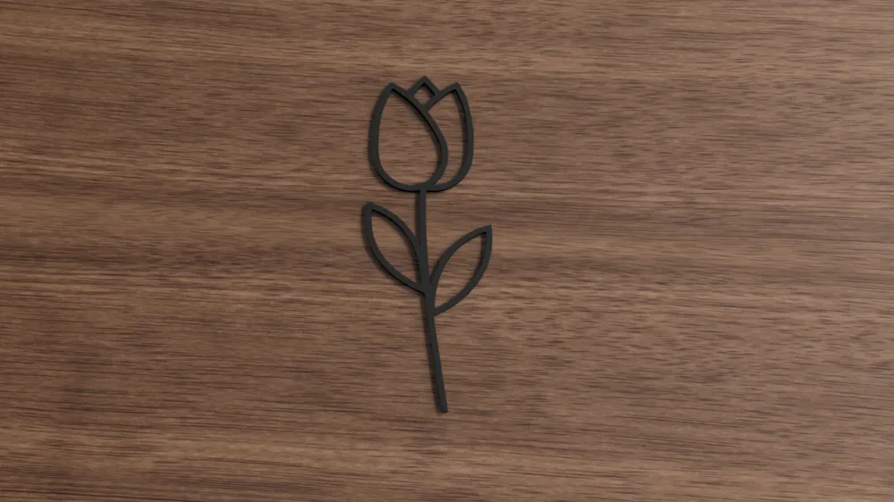 2D Art Tulip decoration by OrangeSs - MakerWorld
