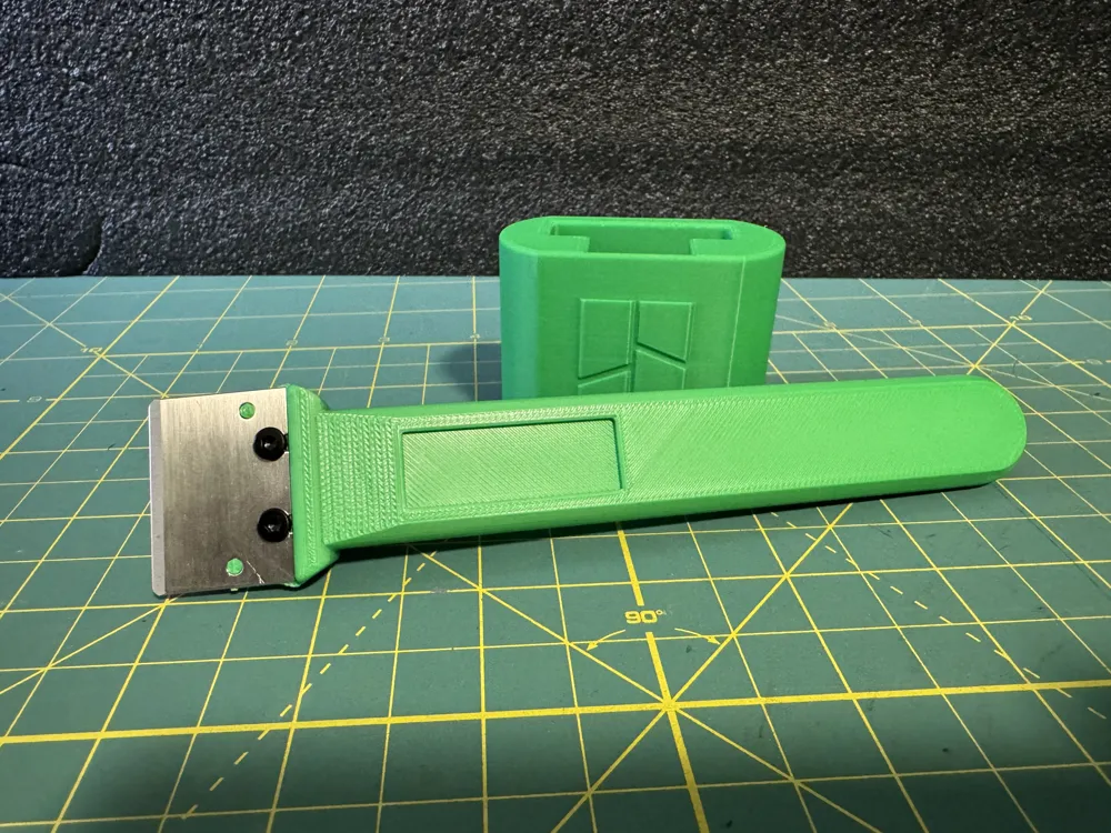Bambu scraper imbedded logo and holder with magnet - Free 3D Print ...