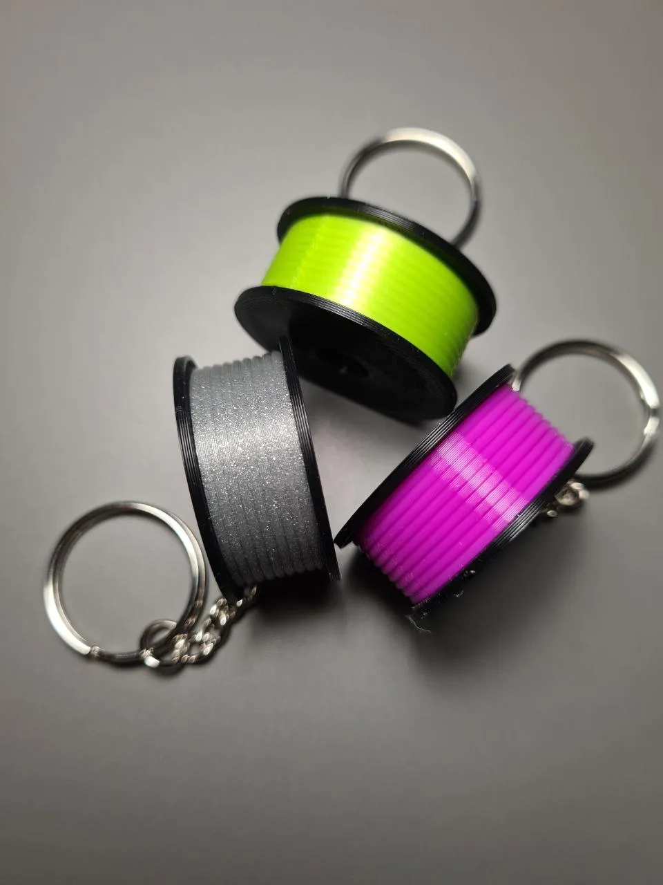 Spool Filament Keychain / Llavero bobina filamento by Aruba3D - MakerWorld