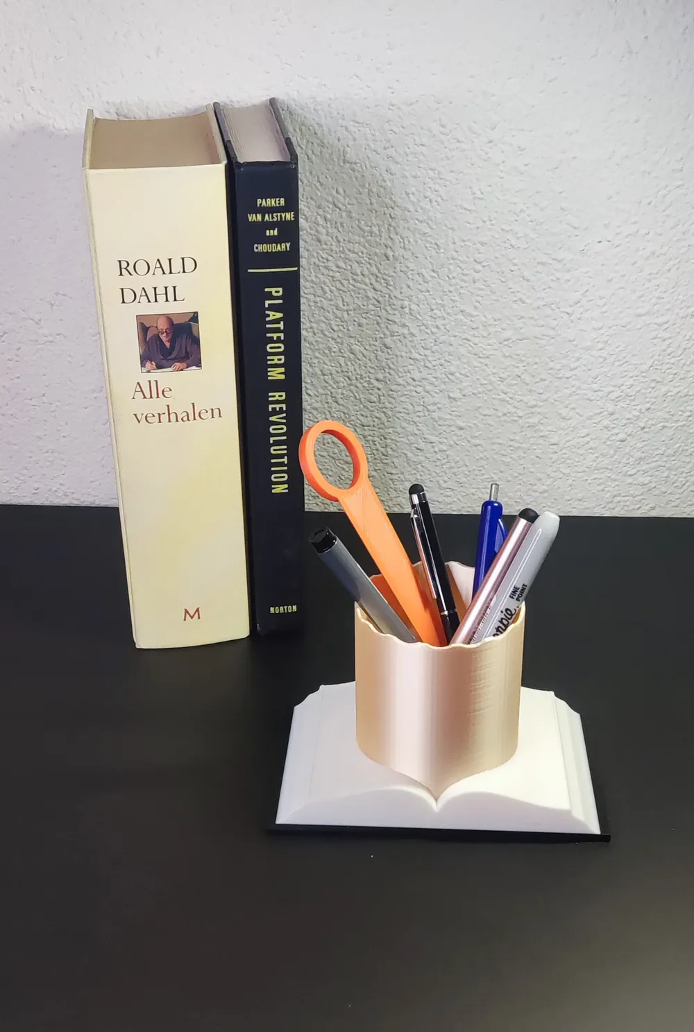 Open Book Pen Holder - Free 3D Print Model - MakerWorld
