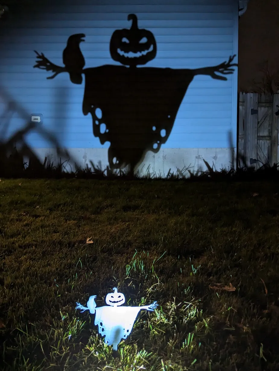 Scarecrow with a Crow - Halloween Shadow Caster - Free 3D Print Model ...