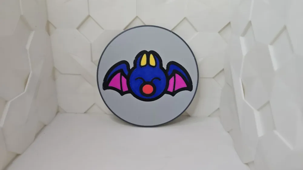 Mario Kart Bat Logo/Sign - Free 3D Print Model - MakerWorld