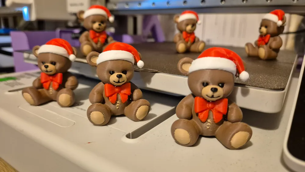 Cute Christmas Teddy Bear by Mr.Jay - MakerWorld