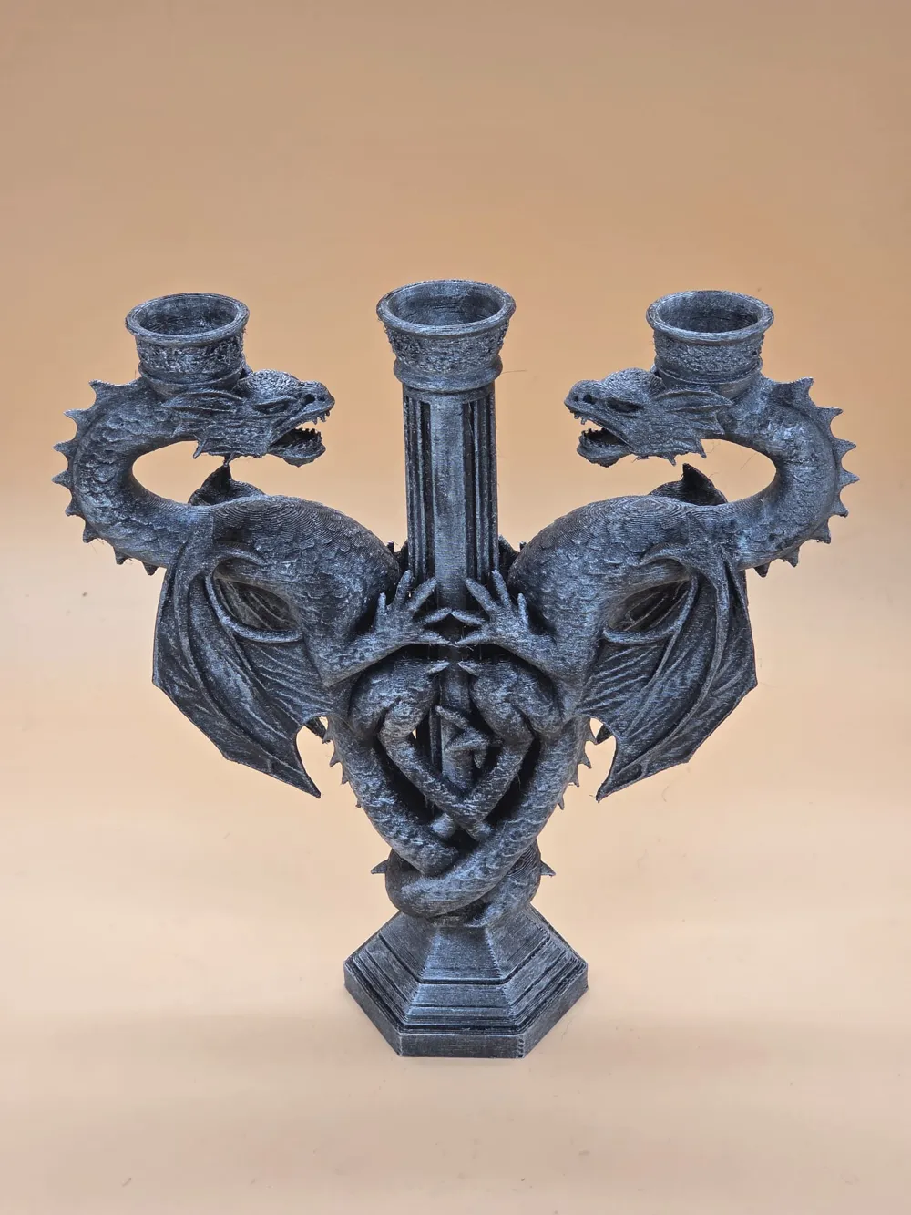 Dragon Candle Holder / Orb Stand – Fantasy Decor - Free 3D Print Model ...