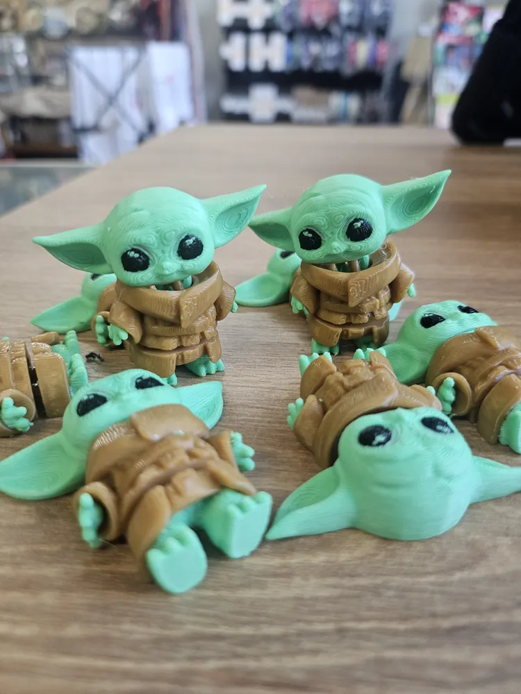 Grogu micro hero articulating figure star wars by MadMonkey3D ...