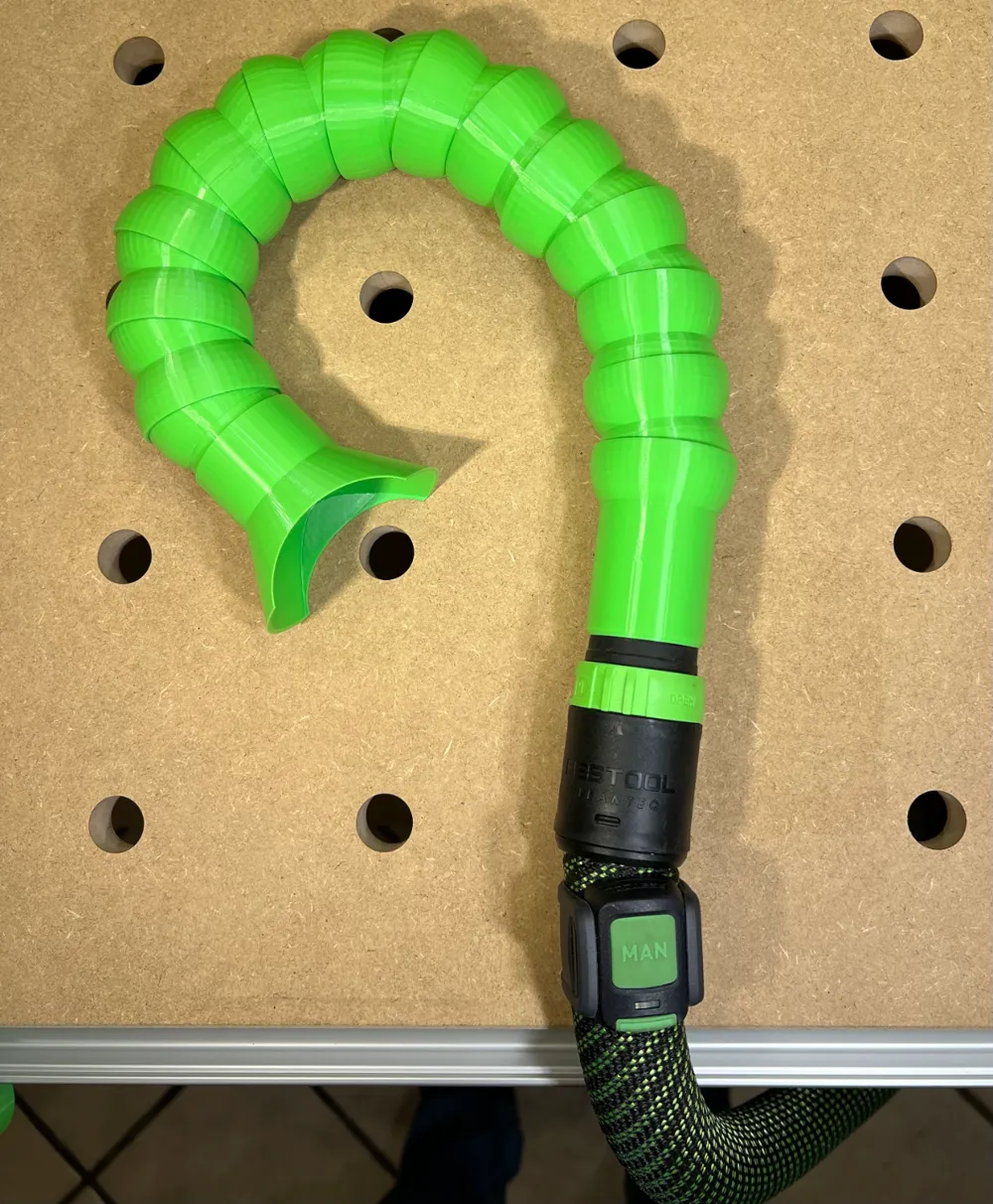 Flexible segmented vacuum hose for MFT usage by teslapunk MakerWorld ...