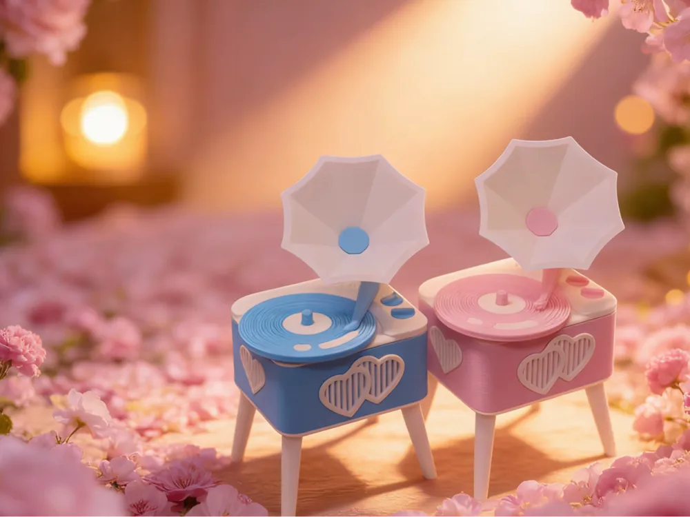 Valentinstag Rotierende Romantische Spieluhr（K014） – Kostenloses 3D ...