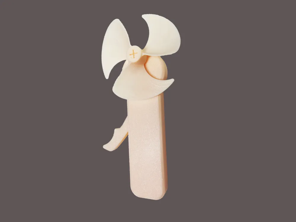 Manual Hand-cranked Handheld Fan by yongyia3D MakerWorld: Download Free ...