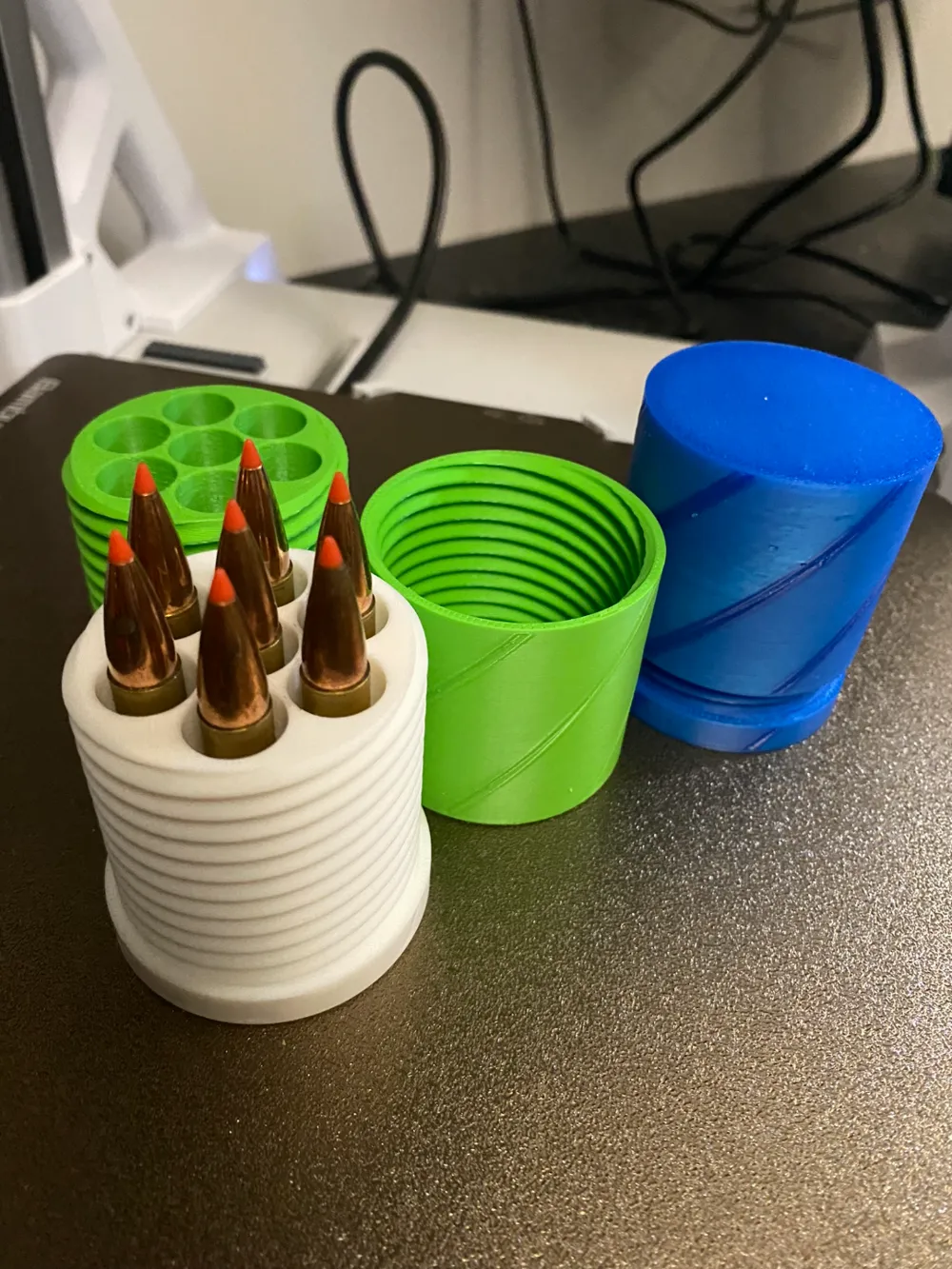 7 Round cartridge container (Medium, 308) by Walkonwater3D - MakerWorld