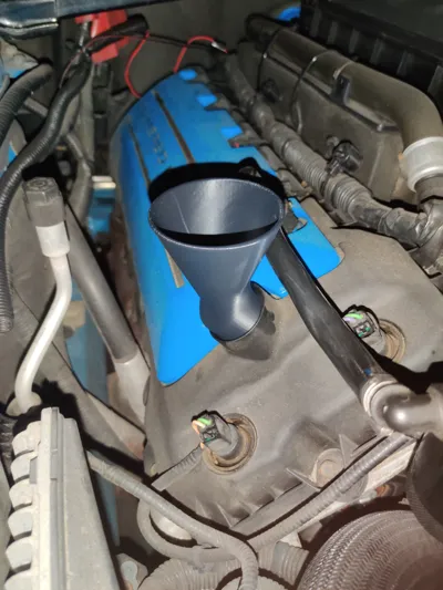 Angled Ford Coyote Oil Fill Funnel by gwhitt856 - MakerWorld