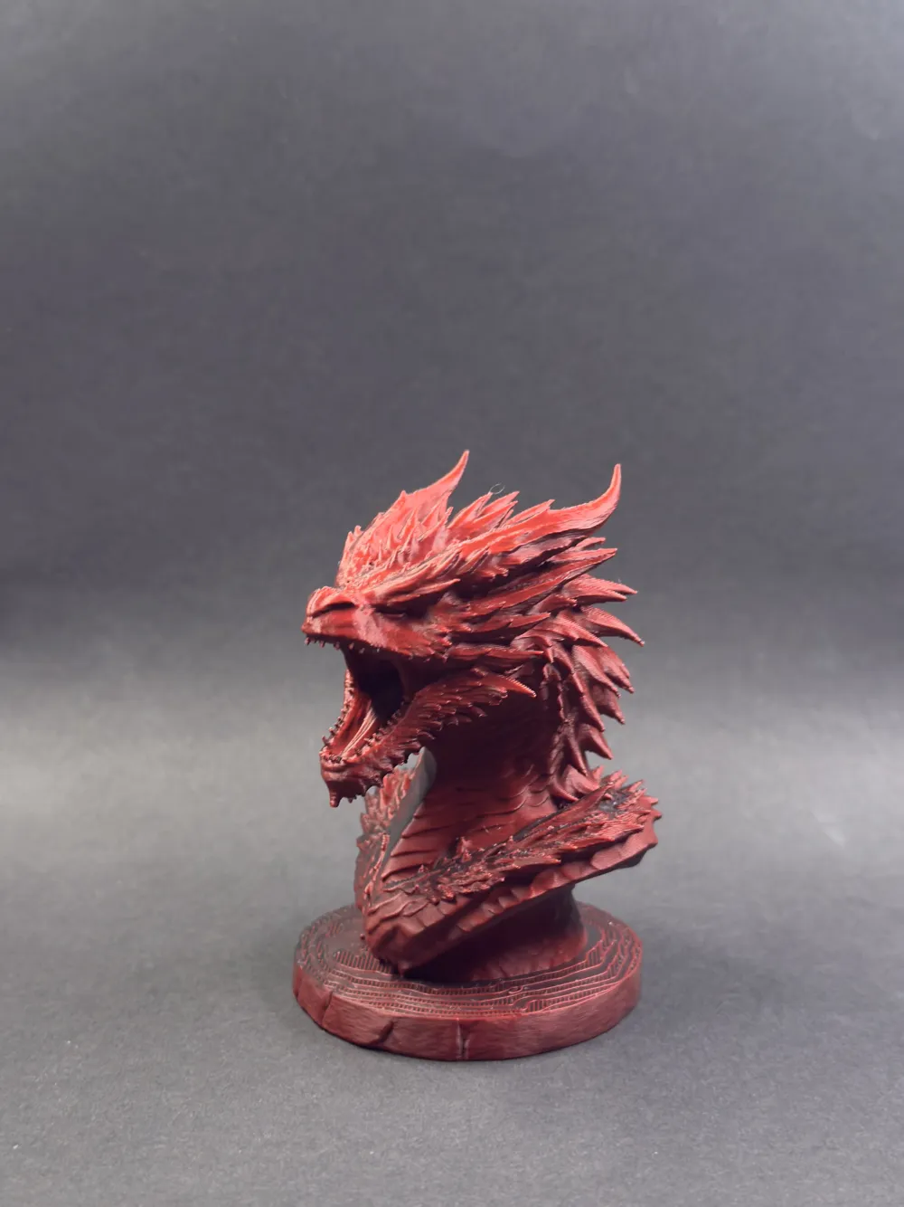 Ancient Dragon Bust - Free 3D Print Model - MakerWorld