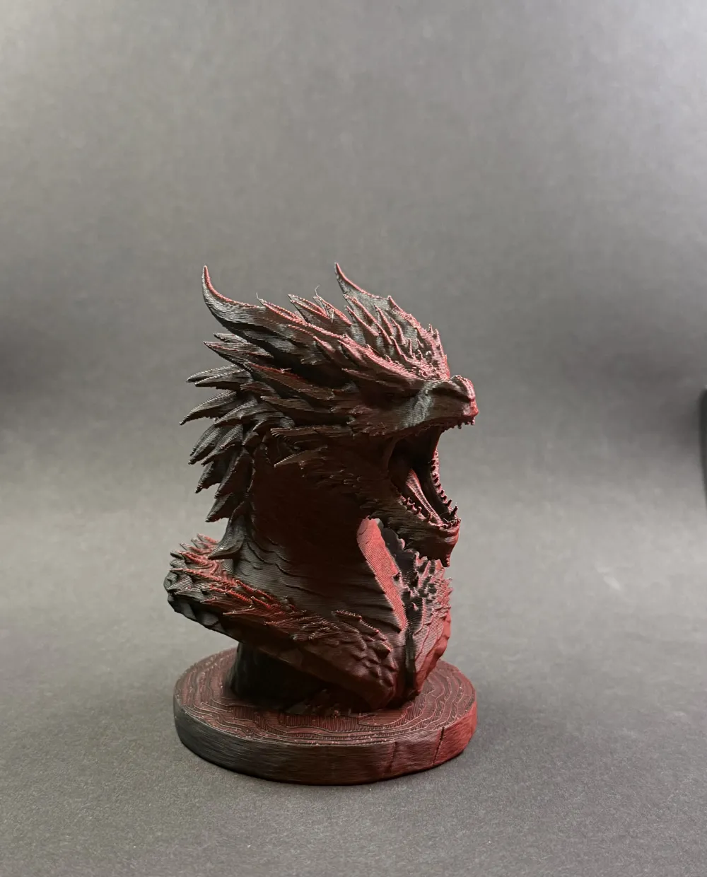 Ancient Dragon Bust - Free 3D Print Model - MakerWorld