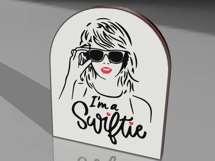 Caixa de luz LED Swiftie da Taylor Swift - Modelo gratuito para ...