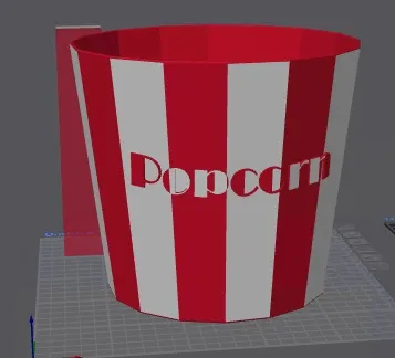 Popcorn Bucket by Chette BoardmanMakerWorld: Download Free 3D Models