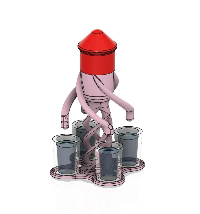 Dispensador de Bebidas y Shots en Espiral por I3Design MakerWorld: Descarga Modelos 3D Gratuitos