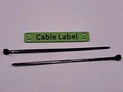 Zip Tie Cable Label (customizable text) by How To Homemade - MakerWorld