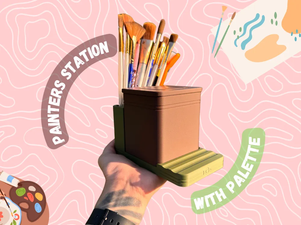 painters station by Orozaki MakerWorld: Download Free 3D Models
