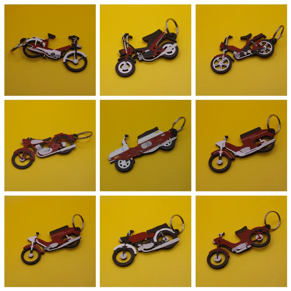 Motorcycle, scooter, moped, motorbike keychain 50+ by Vize3Dtisku ...