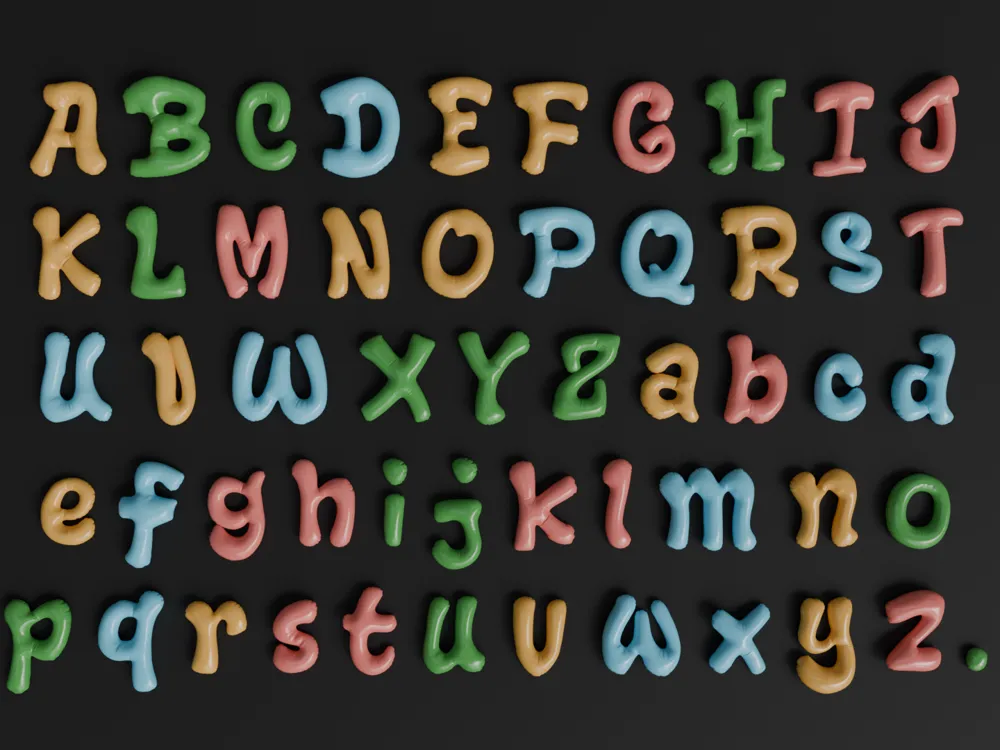 Bubble letters by Nevio Matern MakerWorld: Download Free 3D Models