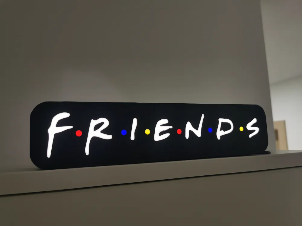 Friends LED Lightbox by x3mnexus - MakerWorld