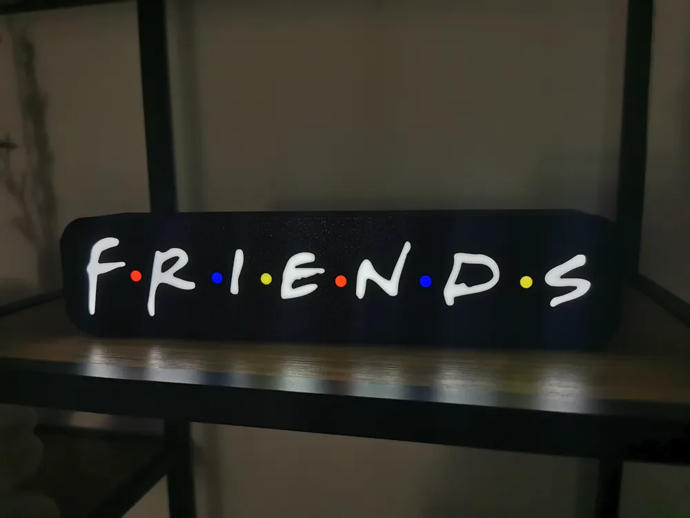 Friends LED Lightbox by x3mnexus - MakerWorld