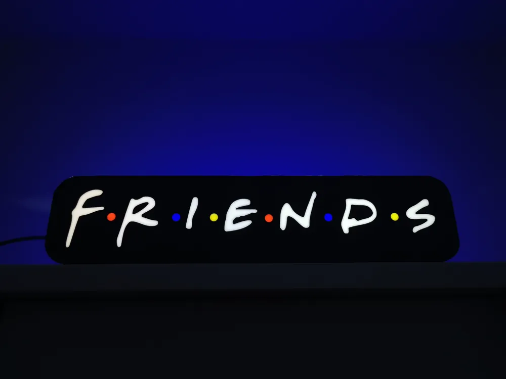 Friends LED Lightbox by x3mnexus - MakerWorld