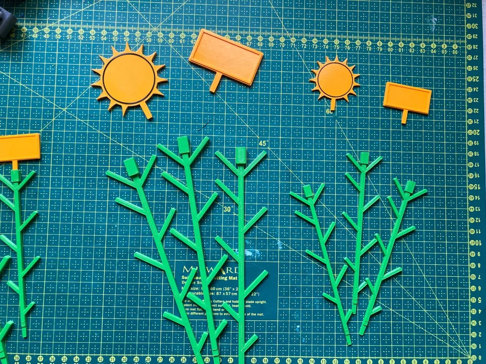 Stackable plant support + SIGN TAG by Marko3D MakerWorld: Download Free ...