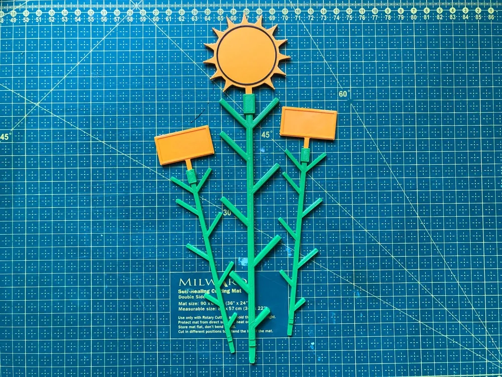 Stackable plant support + SIGN TAG by Marko3D MakerWorld: Download Free ...