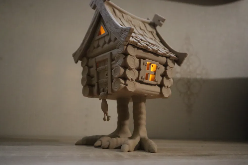 baba yaga hut nightlight by IDMyron MakerWorld: Download Free 3D Models
