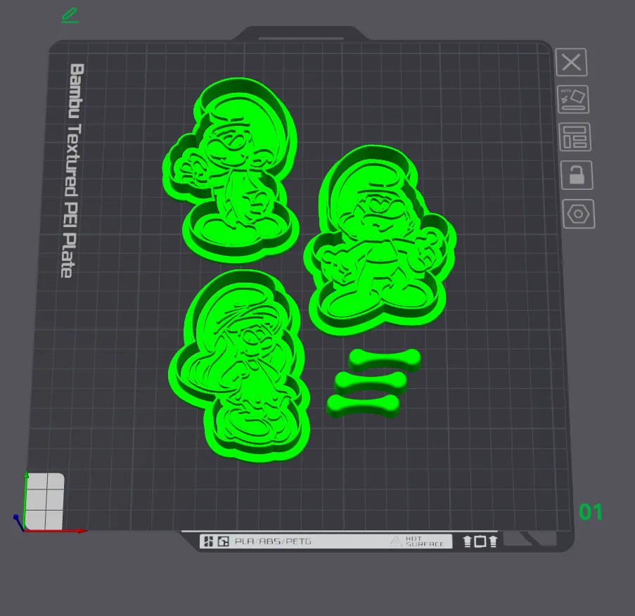 Cookie Cutters – Smurfs Characters - Free 3D Print Model - MakerWorld