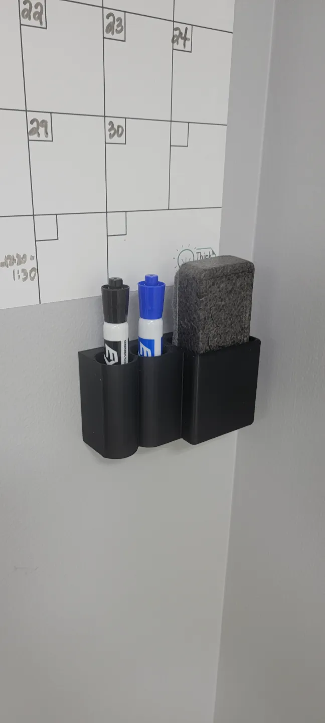 Dry Erase Marker Holder - Free 3D Print Model - MakerWorld