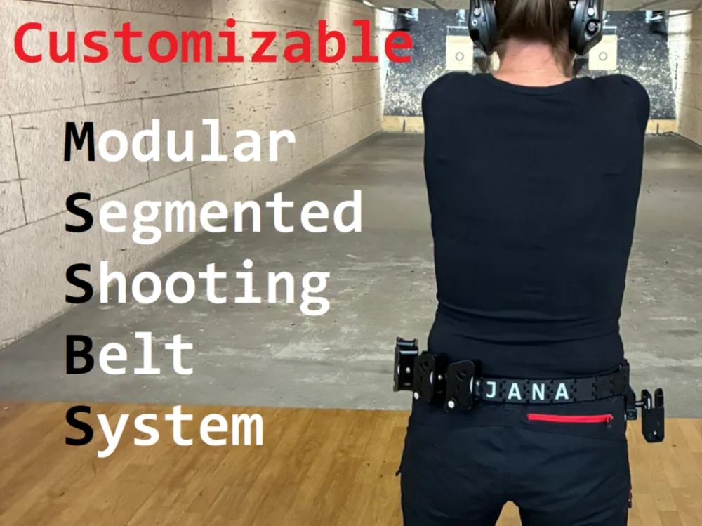 Modular Segmented Shooting Belt System - Free 3D Print Model - MakerWorld