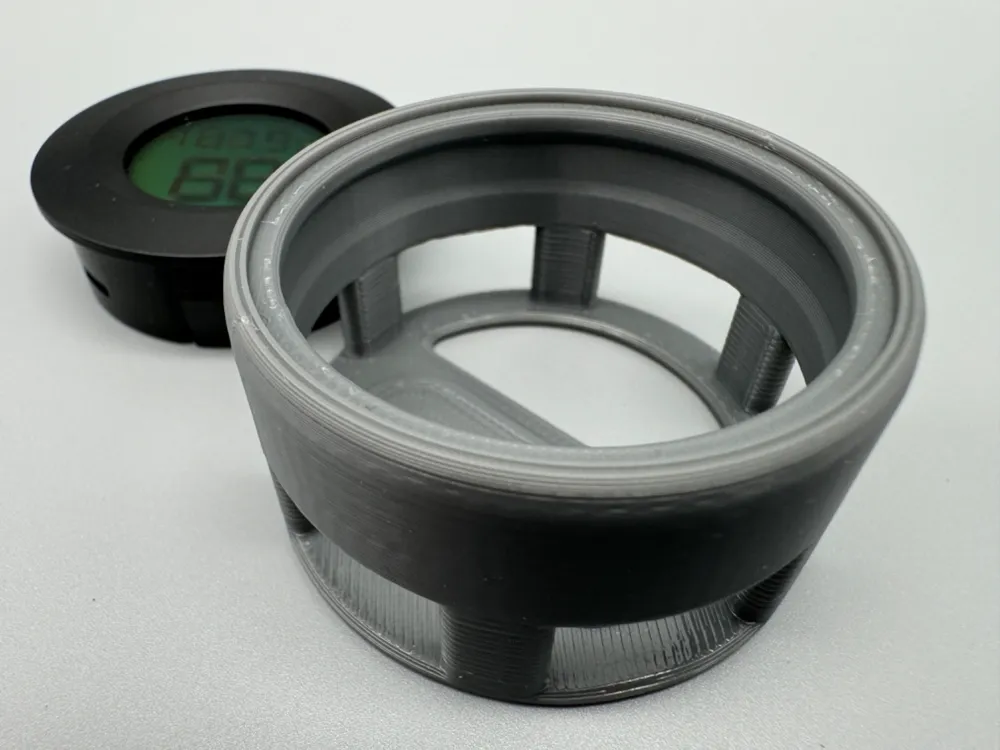 Magnet and mounting housing for thermometer 3 variations by practical3D ...
