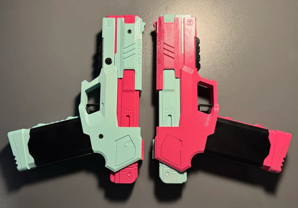 Rebecca Pistol Semi-Firing // Cyberpunk - Free 3D Print Model - MakerWorld